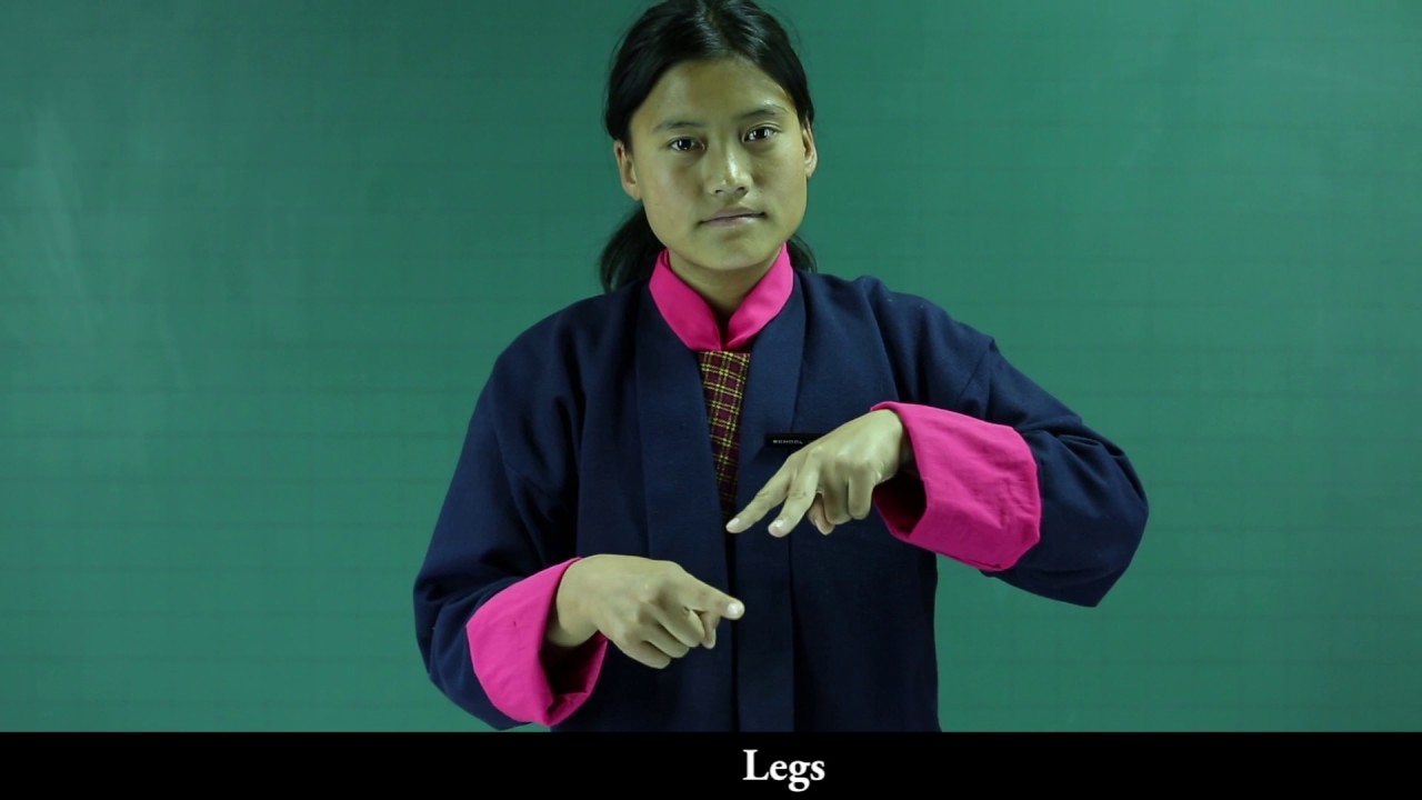 Body Parts in Bhutanese Sign Language - 'Communicating with young deaf ...