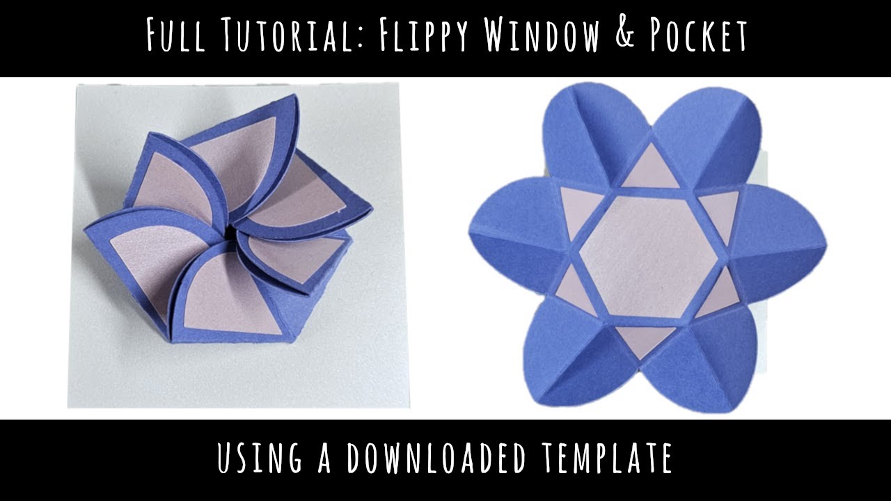 Flower Fold Card Assembly | SVG Template - YouTube