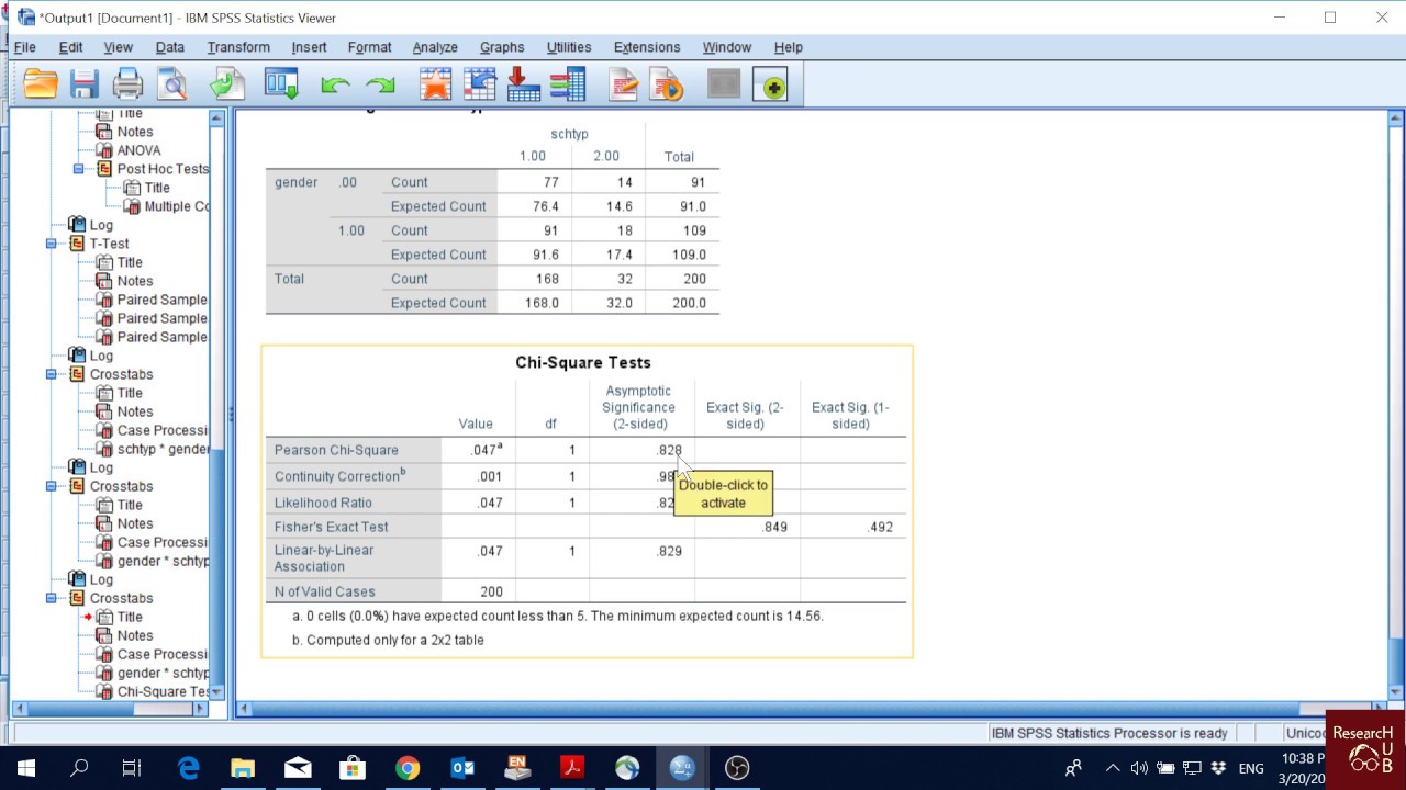SPSS (10): Chi-Square Test - YouTube