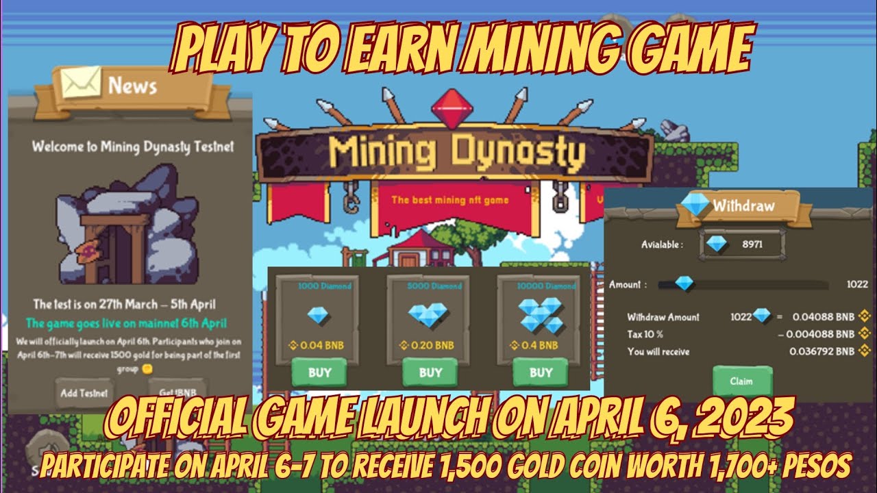 MINING DYNASTY – Official Game Launch on April 6, 2023 (NFT Play-to ...