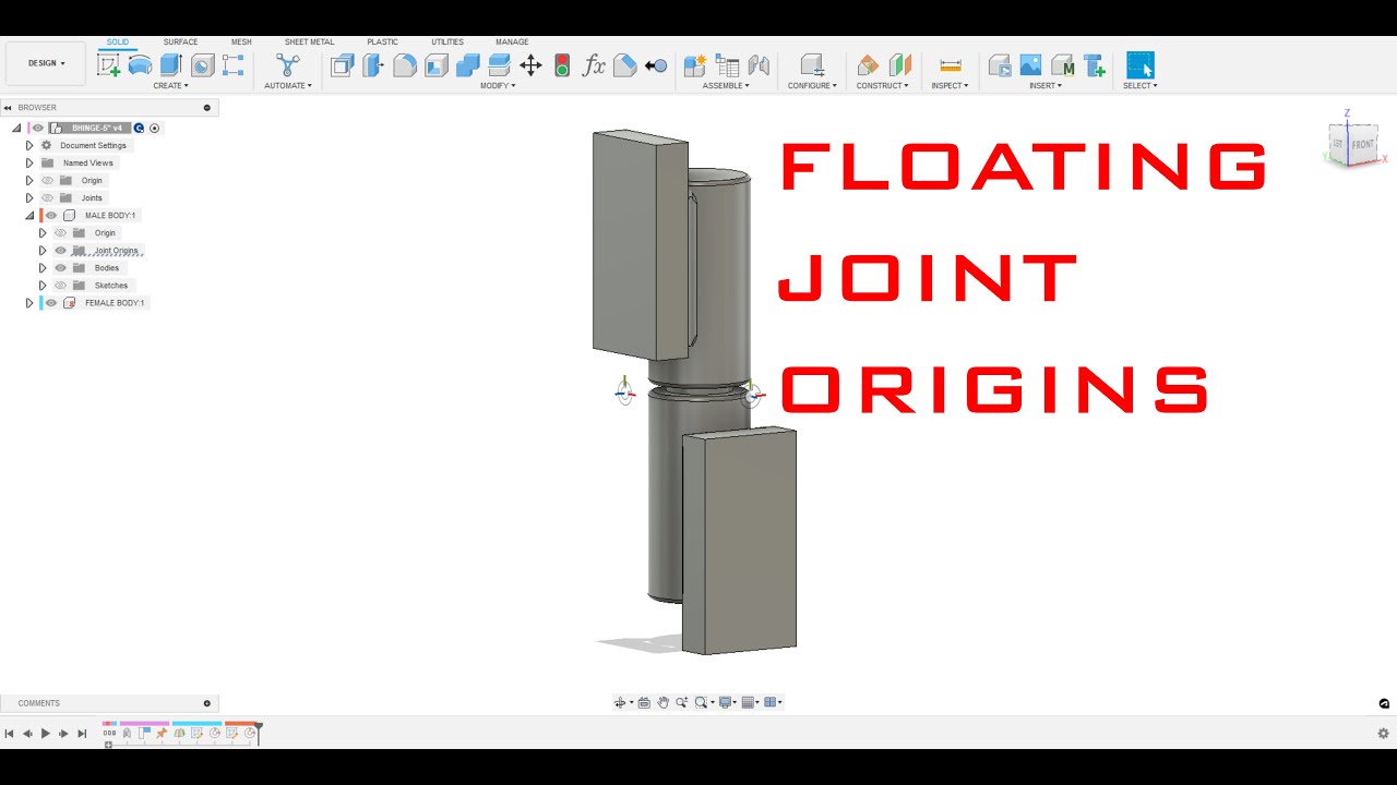 Fusion 360: Joint Origins Using Sketches - YouTube