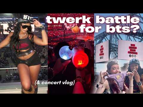 i held a TWERK competition at the BTS concert?! | arirang world tour concert vlog