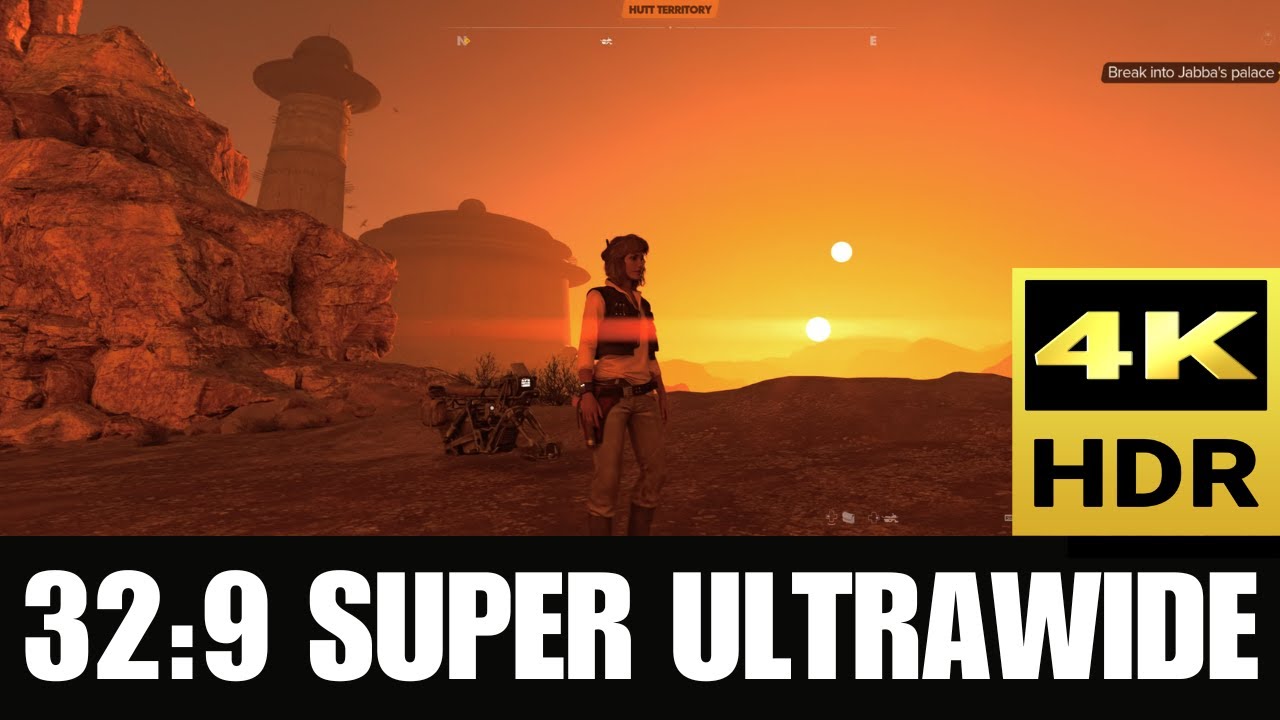 Star Wars Outlaws PEAK BRIGHTNESS Test | Super Ultrawide 32:9 HDR - YouTube