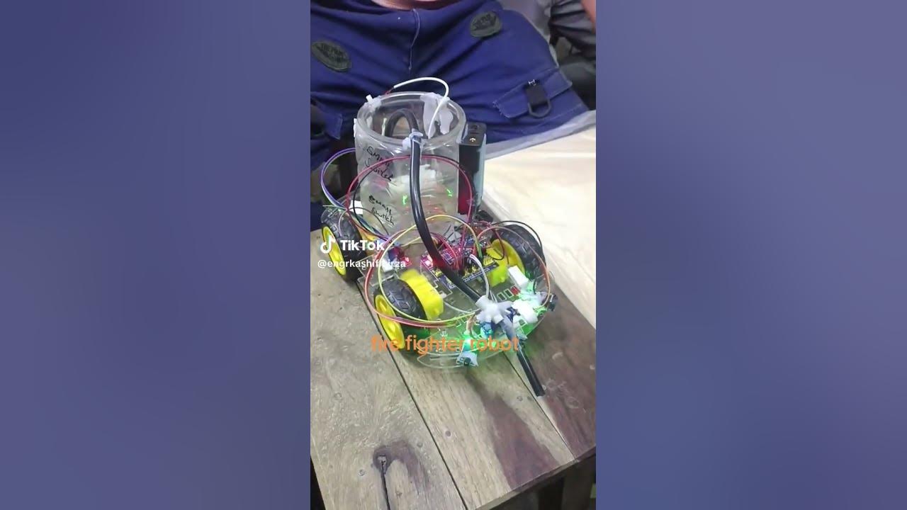Fire Fighting Robot Arduino Uno Brain Arduinoproject Automobile Scienceprojects Arduinorobot