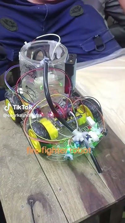 fire fighting robot Arduino uno brain #arduinoproject #automobile #scienceprojects #arduinorobot ...