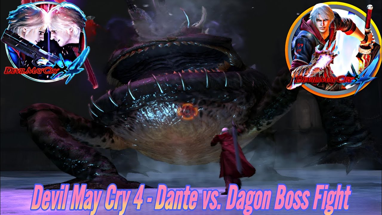 🔥 Devil May Cry 4 - Dante vs Dagon boss Fight | Epic Gameplay by Apache ...
