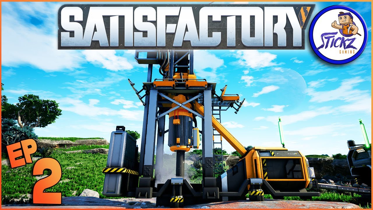 SATISFACTORY Let's Play - AUTOMATIC IRON MINING - Ep 2 - YouTube