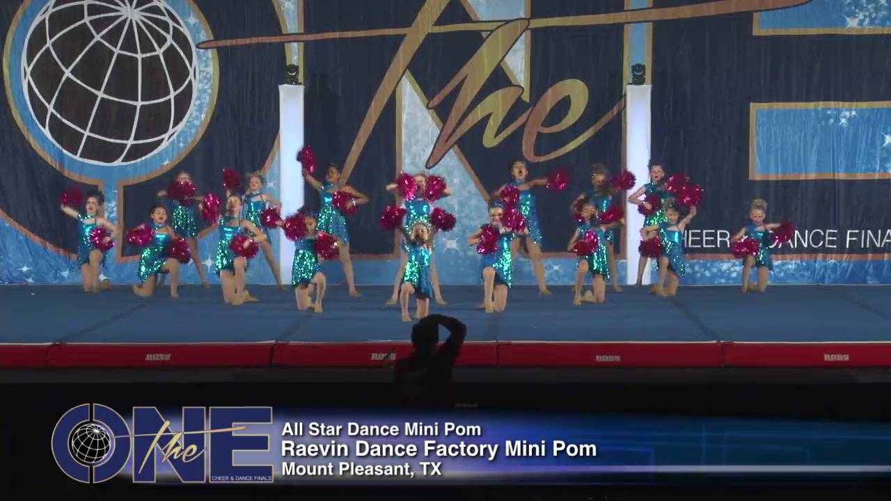 Raevin Dance Factory Mini Pom All Star Dance Mini Pom 2016 THE ONE ...