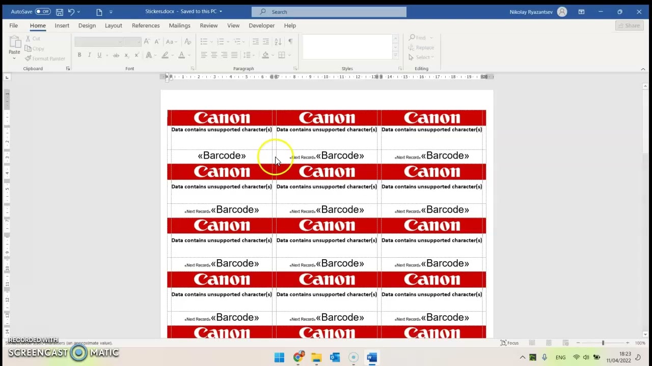 Labels Printing - YouTube