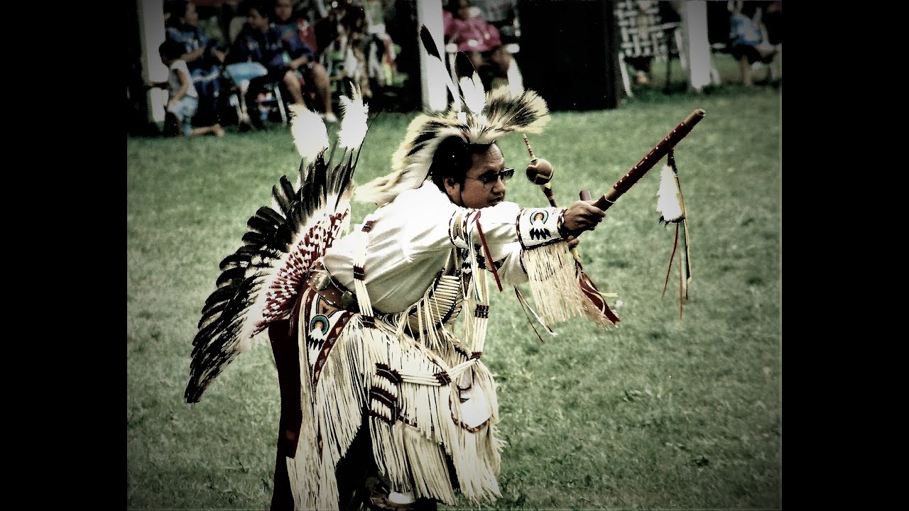 Meskwaki Pipe Dance at Parkland College, Illinois, 1990. Song rendered ...