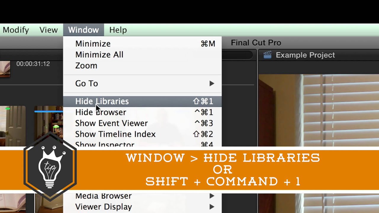 How to hide the browser window in FCPX - YouTube