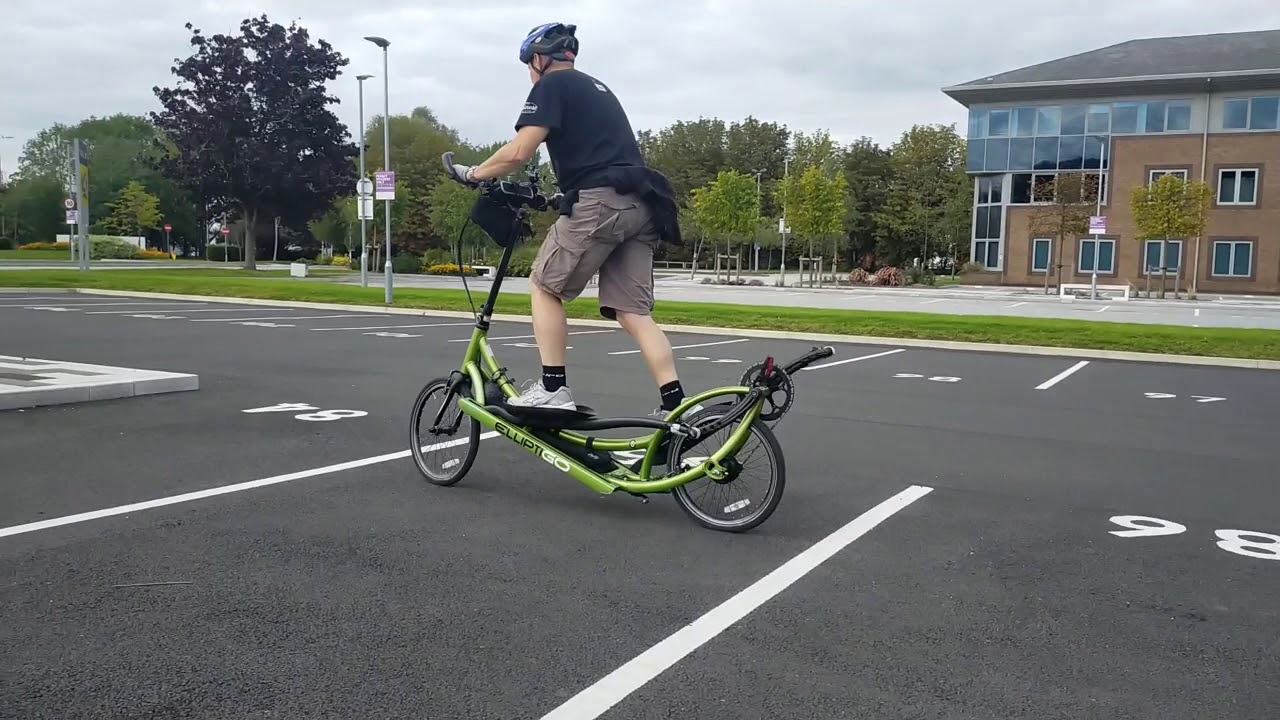 Elliptigo stand-up bike - YouTube