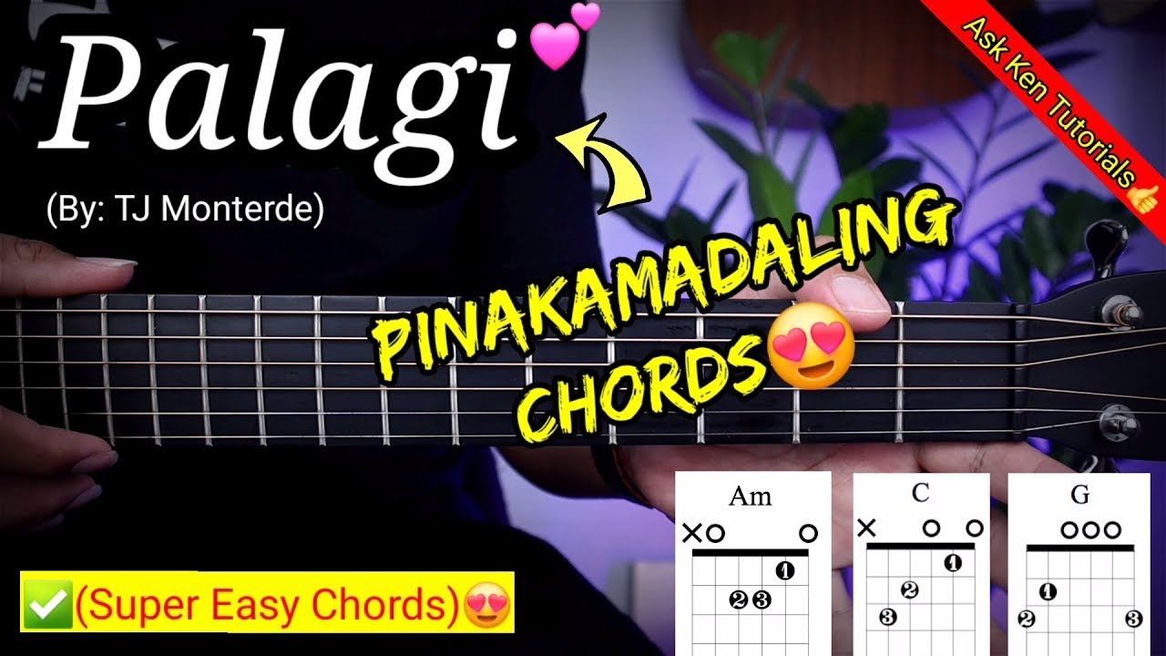 Palagi - TJ Monterde (Pinaka-EASY CHORDS)😍 | Guitar Tutorial for ...