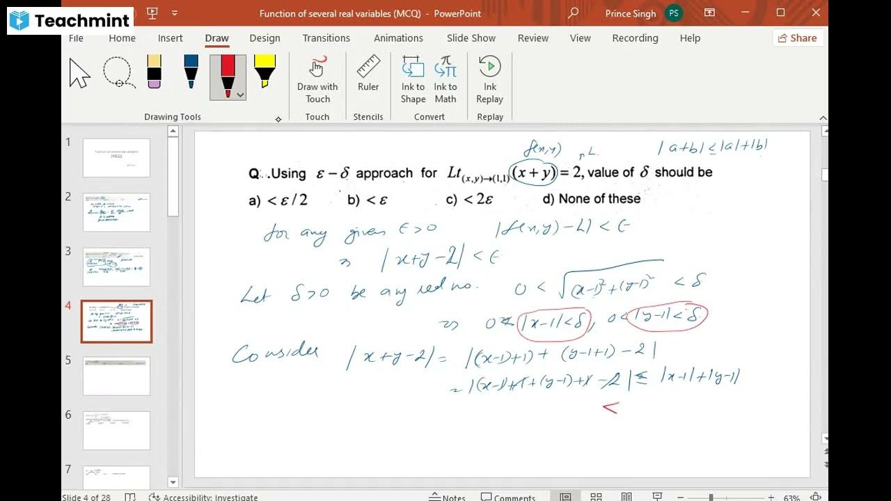 Function of several real variables (MCQ) - YouTube