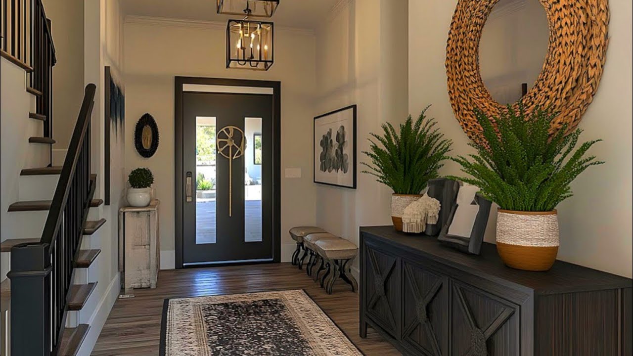 Modern Entryway Decorating Ideas 2026 Living Room Hallway | Hall Design ...