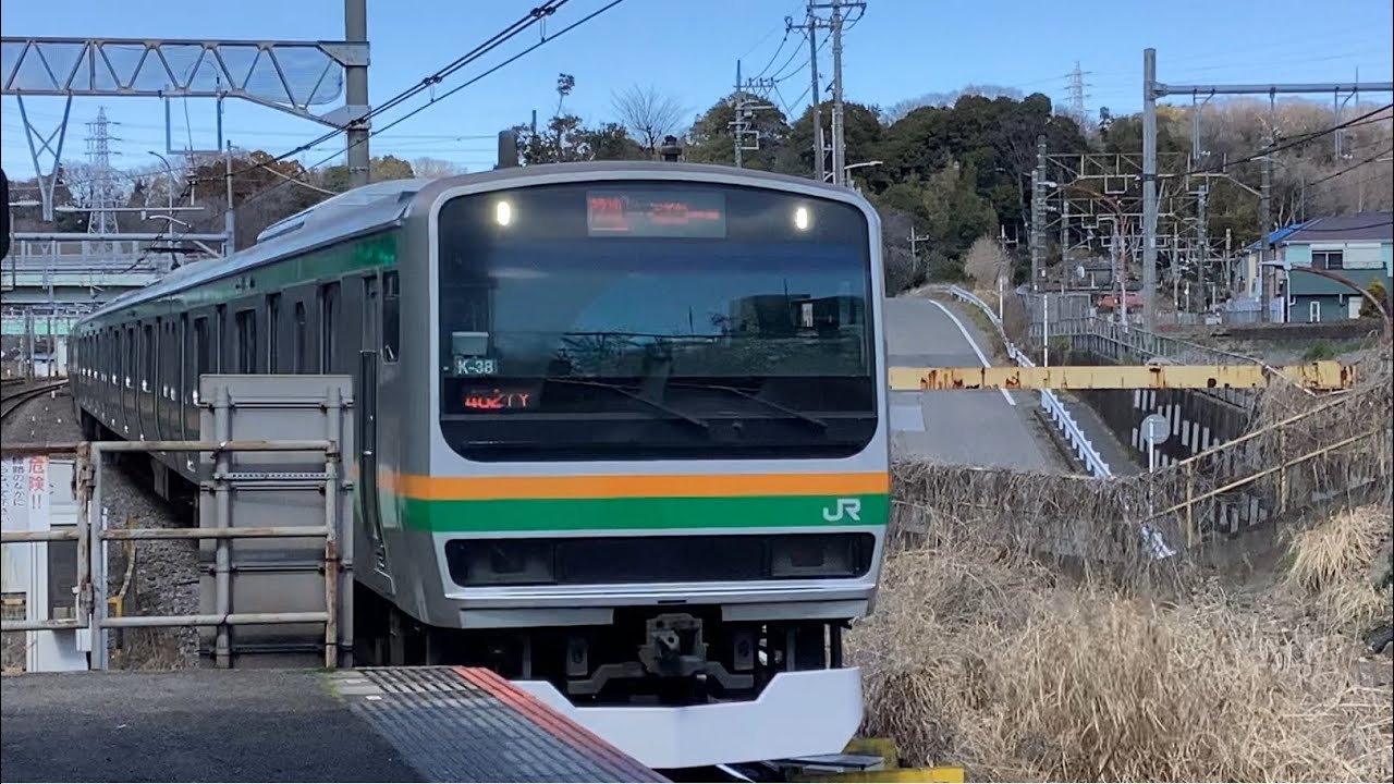 横須賀線普通君津行きE217系1120SY40+E217系Y128と特別快速小田原行きE231系4827YK38+E231系S01、特急サフィール踊り子5号E261系8015MRS2！【JR東 ...