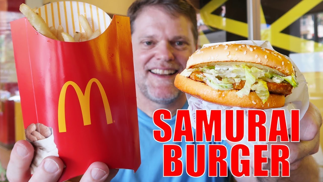 McDonald's Samurai Burger Review Upsize Meal- Greg's Kitchen in ...