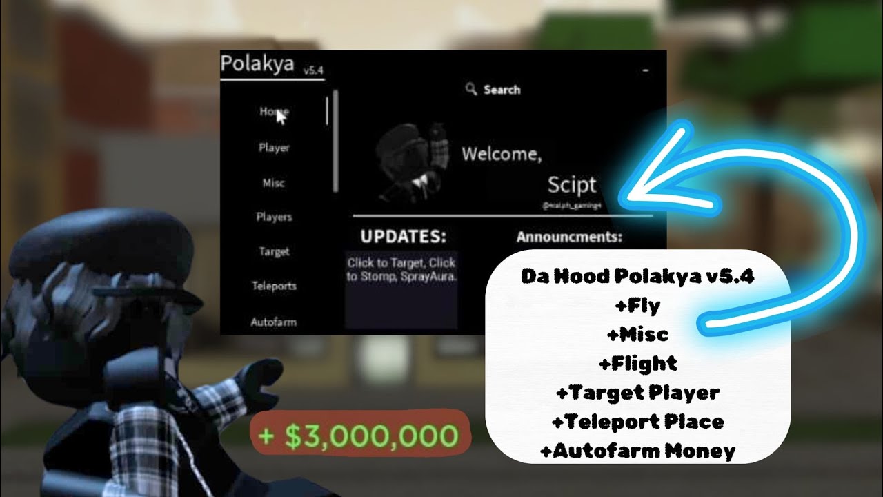 DA HOOD SCRIPT | POLAKYA V5.4 | ROBLOX EXPLOIT - YouTube