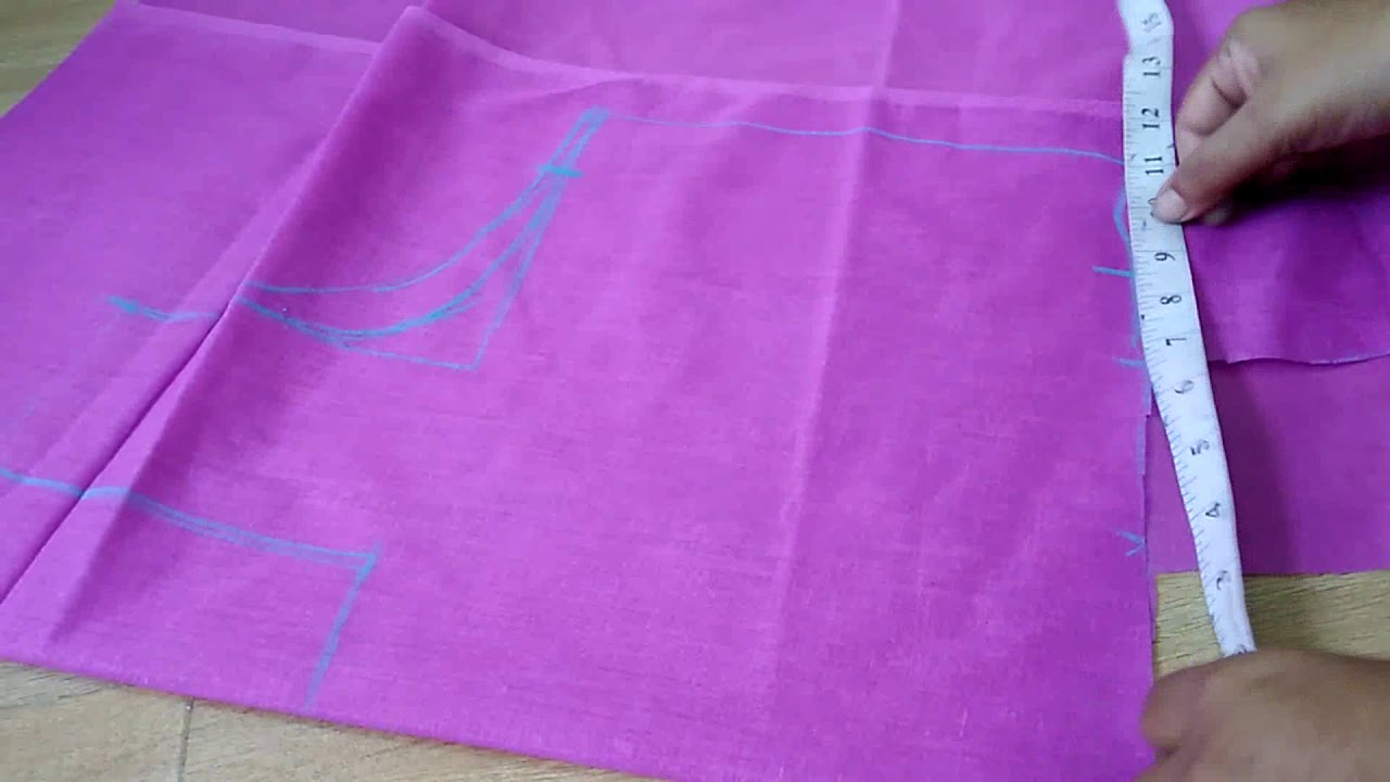 सिंपल ब्लाउज बनाने का सबसे आसान तरीका 40 inch - YouTube