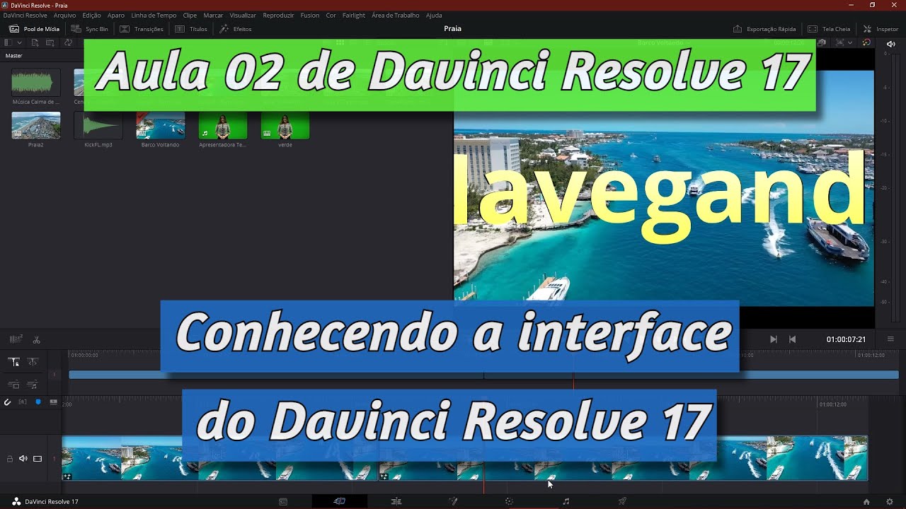 Conheça a interface do DaVinci Resolve 17 - visão geral - YouTube