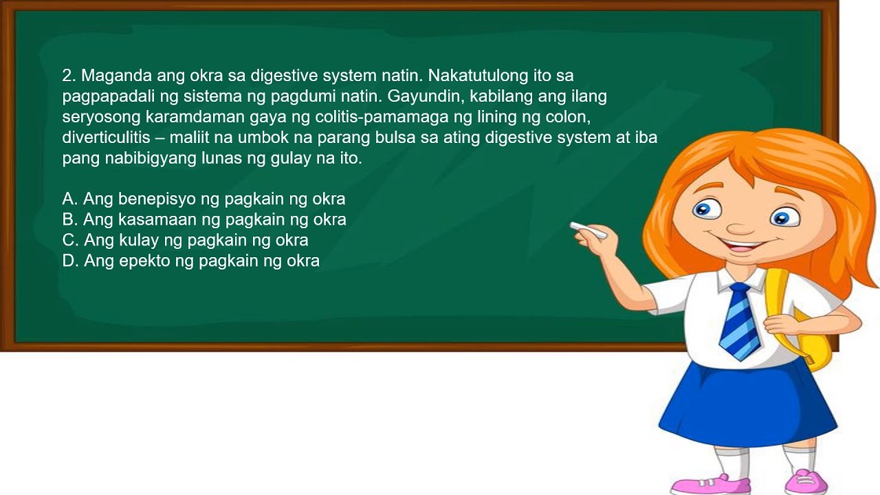 GRADE 6 FILIPINO Q2W2: PAKSA AT DATOS SA BINASANG SANAYSAY O TEKSTO ...
