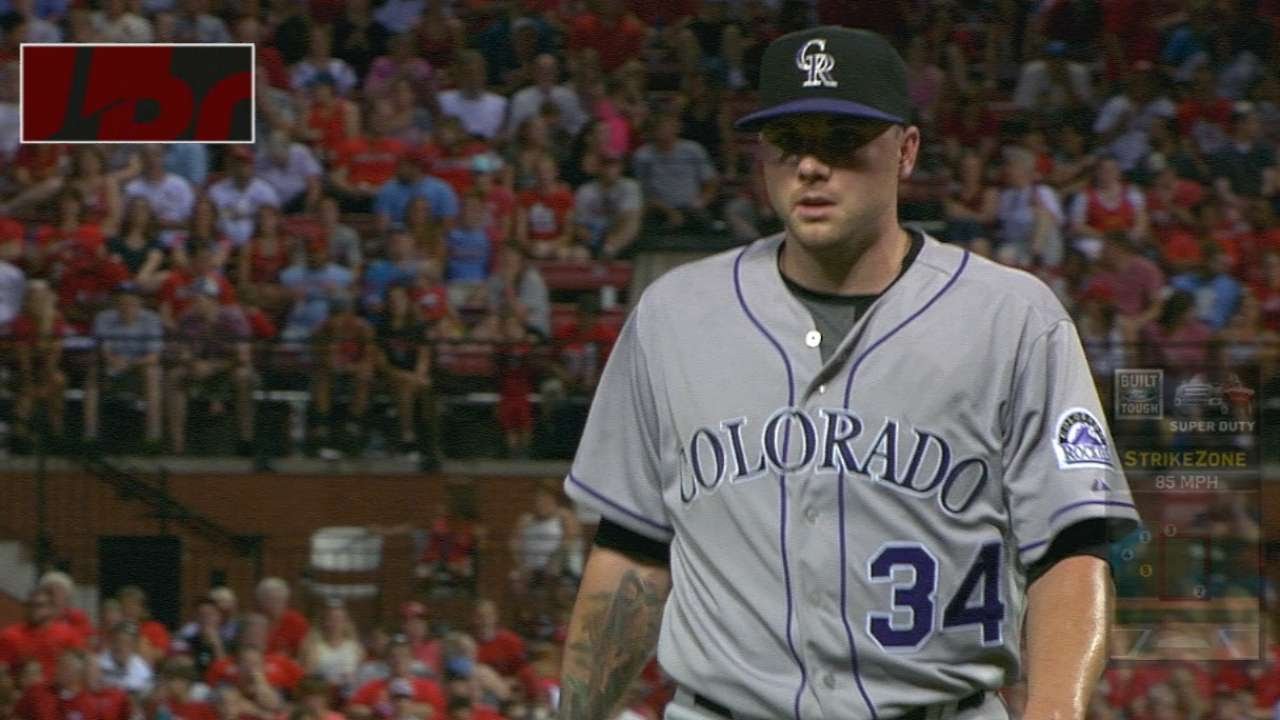 COL@STL: Laffey hurls three scoreless, notches a hit - YouTube