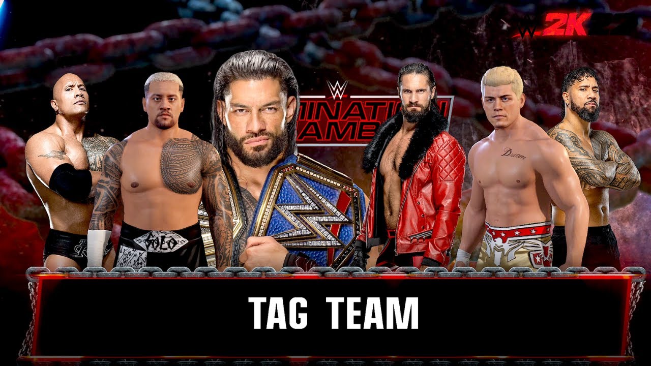 The New Bloodline VS Cody Rhodes & seth Rollins & Jey Uso A 6 Man Tag Team Match.. - YouTube