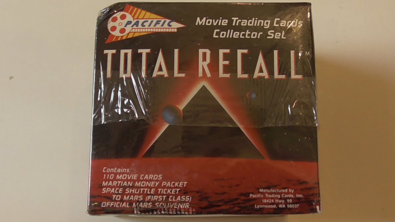 1990 Total Recall Movie Trading Cards Collectors Set Unboxing - YouTube