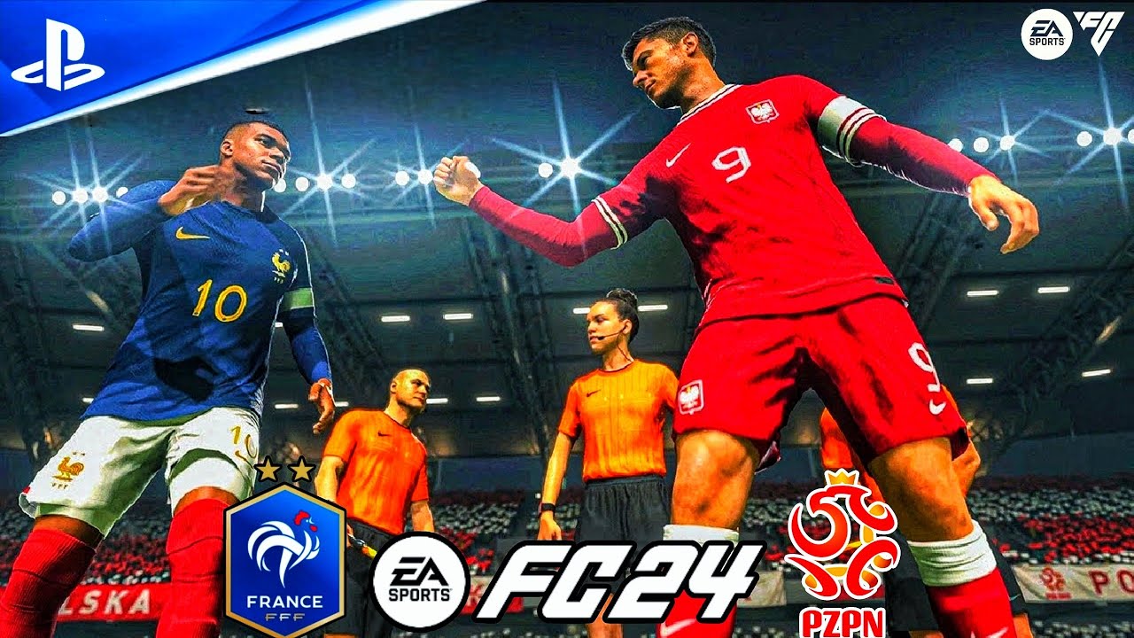 FIFA 24 - Francia vs Polonia / PS5™ Gameplay / KYLIAN MBAPPÉ vs ROBERT ...
