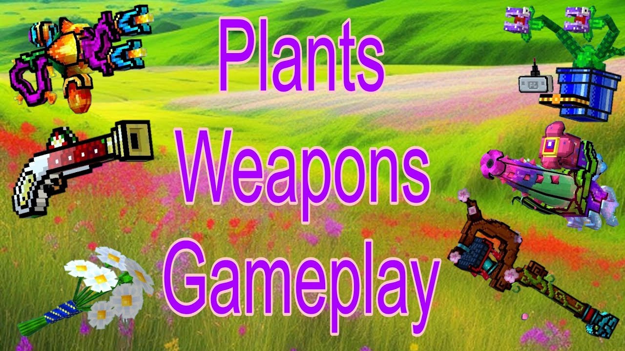 Pixel Gun 3D - Plants Weapons Gameplay - YouTube