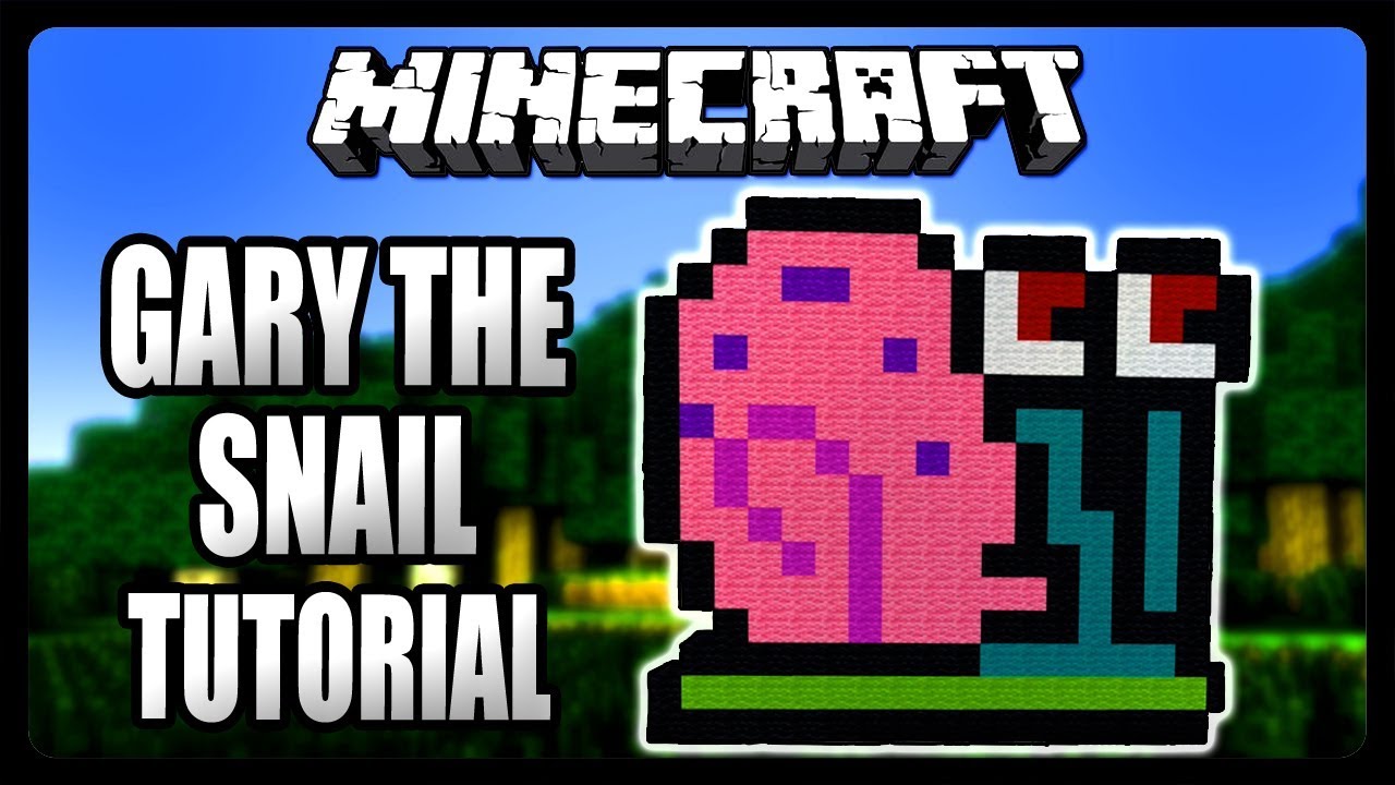 Minecraft Pixel Art Tutorial - Gary The Snail - YouTube
