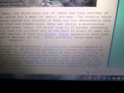 Ancient Idumea (Edomites) - YouTube