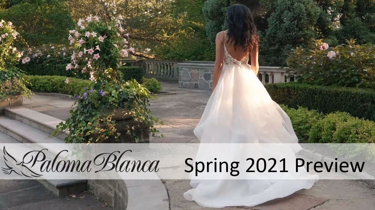 Paloma Blanca Spring 2021 Preview - YouTube