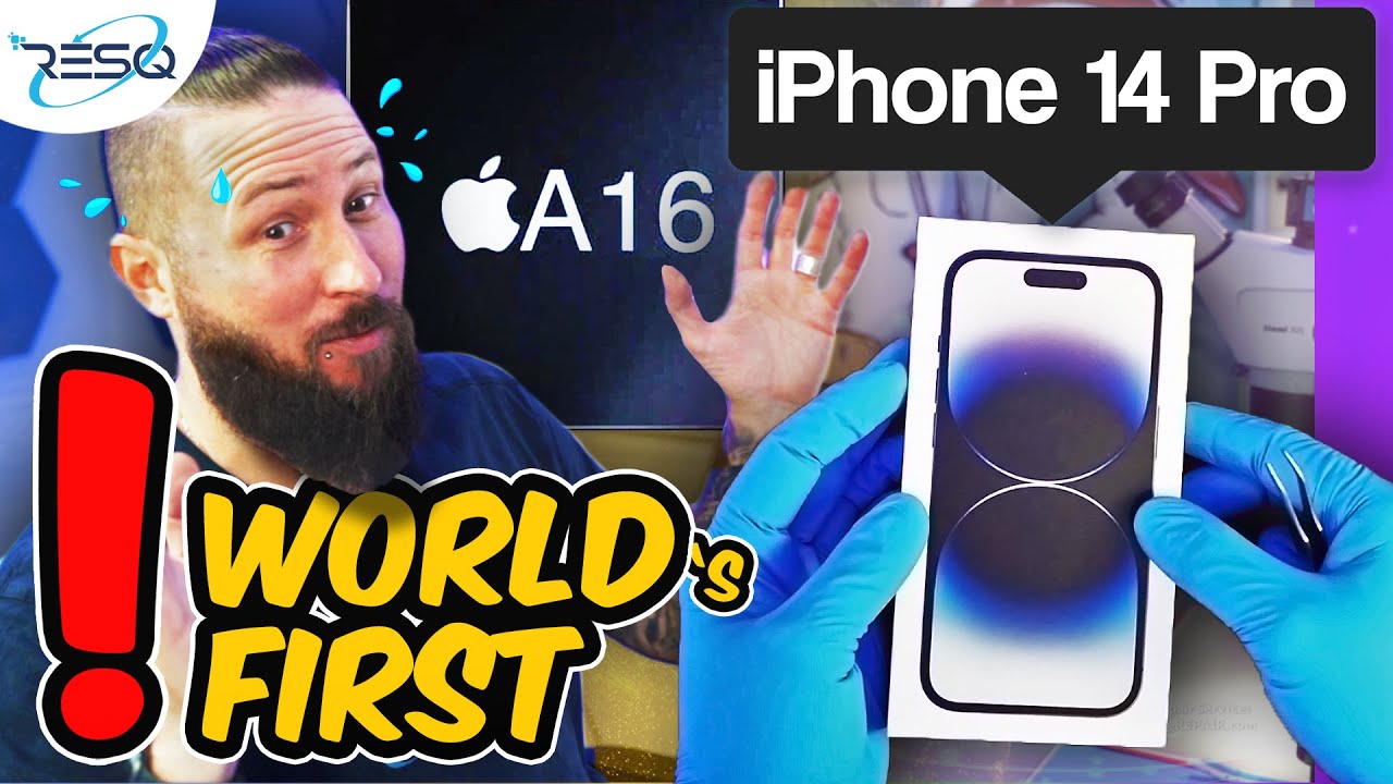 🥵iPhone 14 Pro Teardown + World’s First A16 CPU & Logicboard Reball (My ...