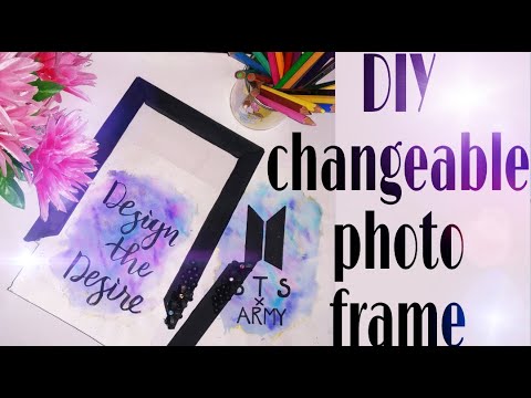 DIY Changeable photo frame | Insert and remove photos easily | Design ...