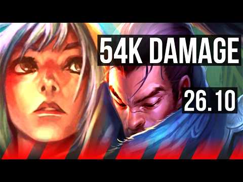 RIVEN vs YASUO (TOP) | 54K damage, Good KDA: 28/3/0 | EUNE Challenger | 26.10