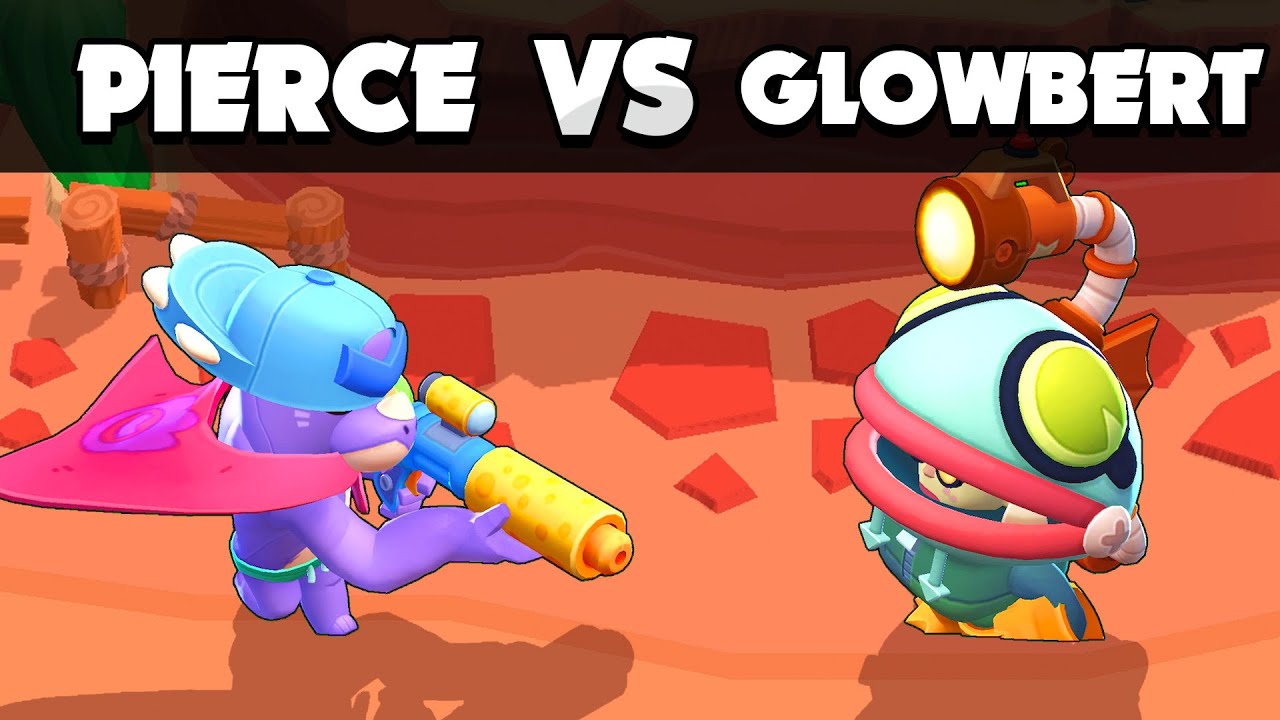 브롤스타즈: 신규 브롤러 Pierce vs Glowbert 1대1 대결 분석 | Vortex Gaming