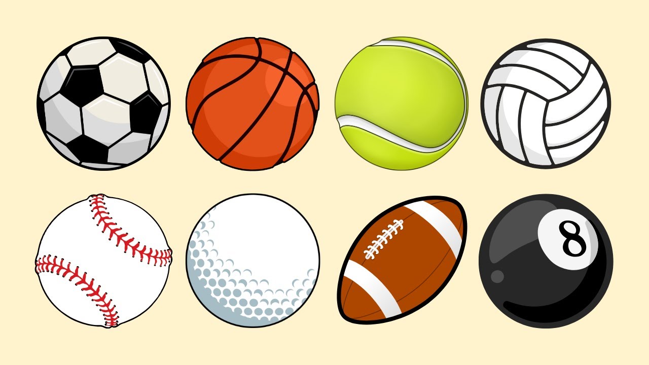 Master English | Balls for Children ⚽ | Sports for Kids 🏏 - YouTube