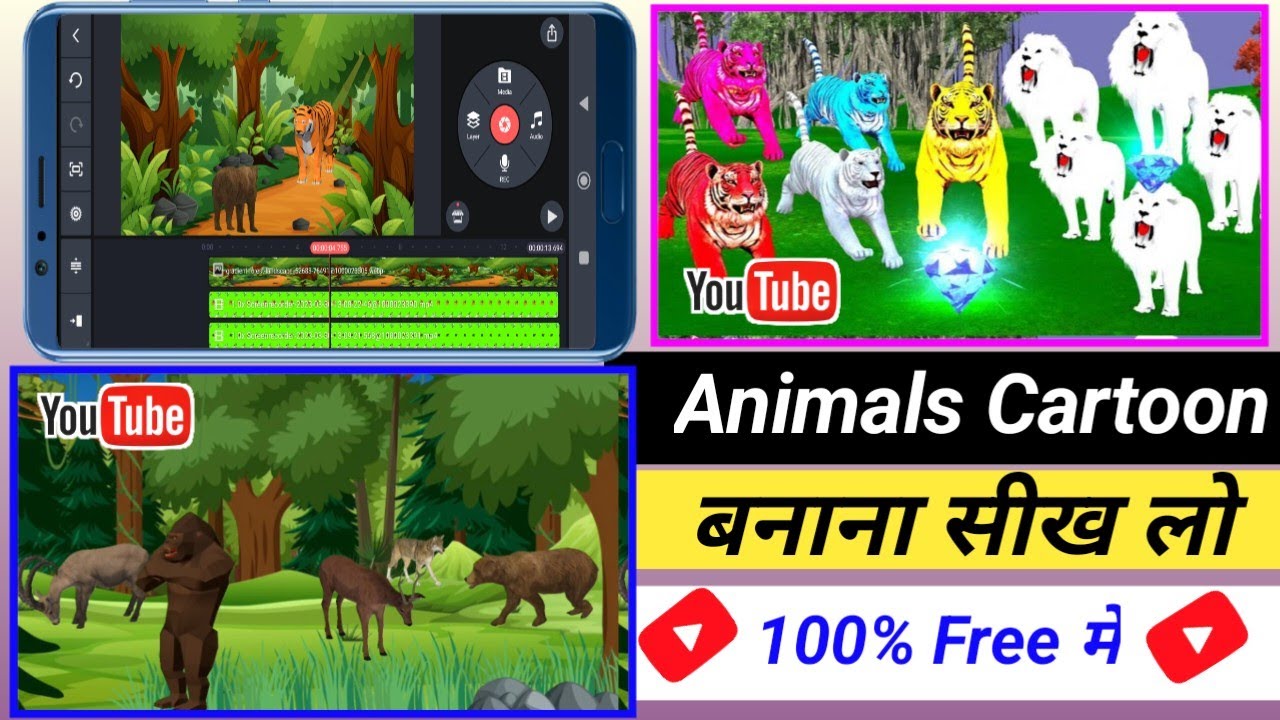 How to Create Animals Story ! How to Create Animal cartoon video ...