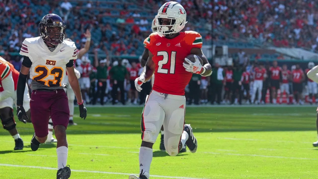 Miami Highlights VS Bethune Cookman - YouTube