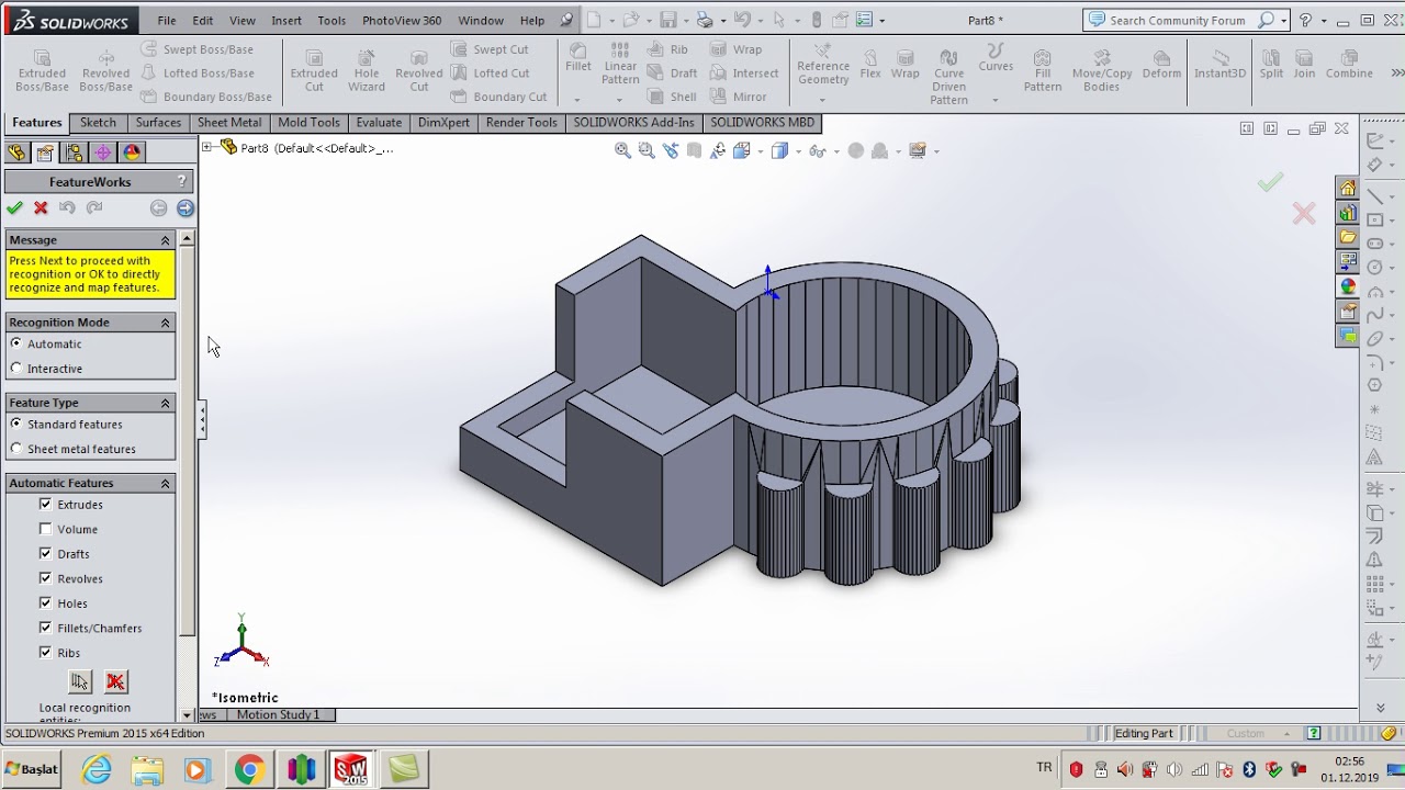 STL TO PART ON SOLIDWORKS YouTube STL TO PART ON SOLIDWORKS YouTube
