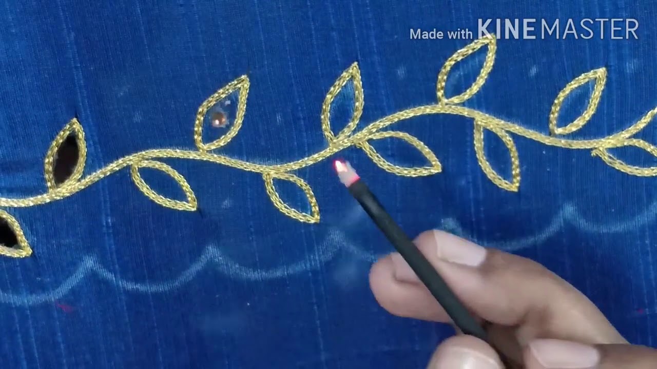 Cut Work Embroidery Tutorial | Aari embroidery | easy method - YouTube