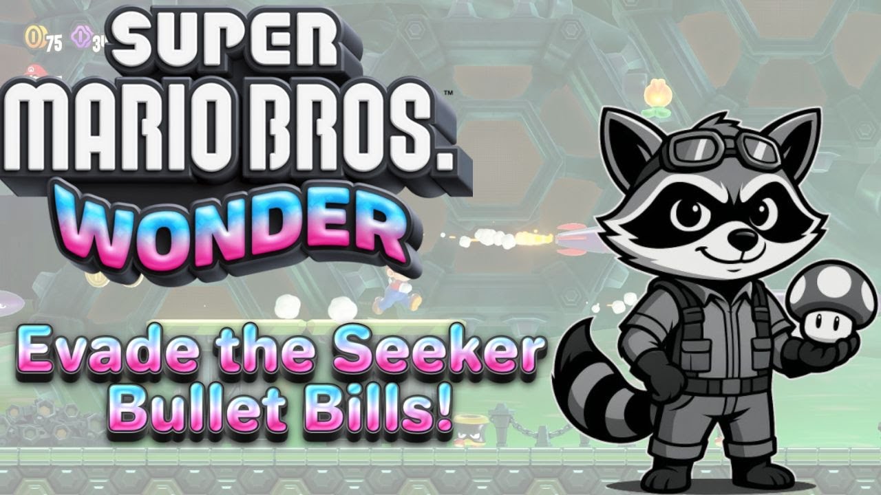 🎮 Super Mario Bros. Wonder – Castle Bowser - Evade the Seeker Bullet ...