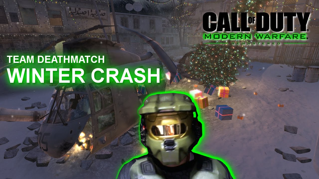 Master Chief Plays COD 4 Remastered "Winter Crash" (Xbox One) - YouTube
