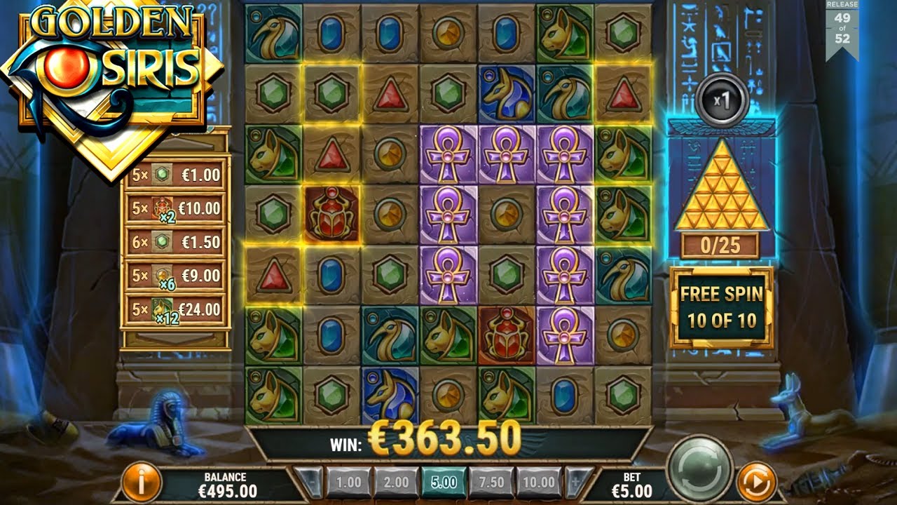 Golden Osiris Online Slot from Play'n GO - YouTube