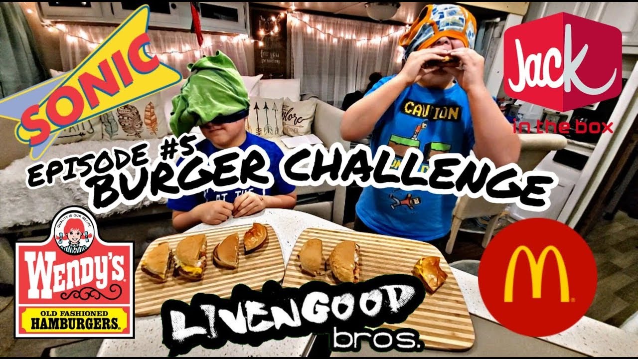 Blindfold Cheese Burger Challenge Episode #5 - YouTube