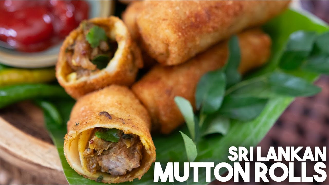 Crispy & Delicious Sri Lankan Mutton Rolls | Jafna Mutton Roll ...