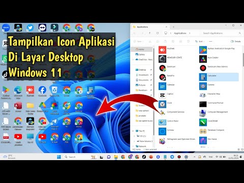 3 Cara Menampilkan Icon Aplikasi Di Layar Desktop Windows 11 - YouTube