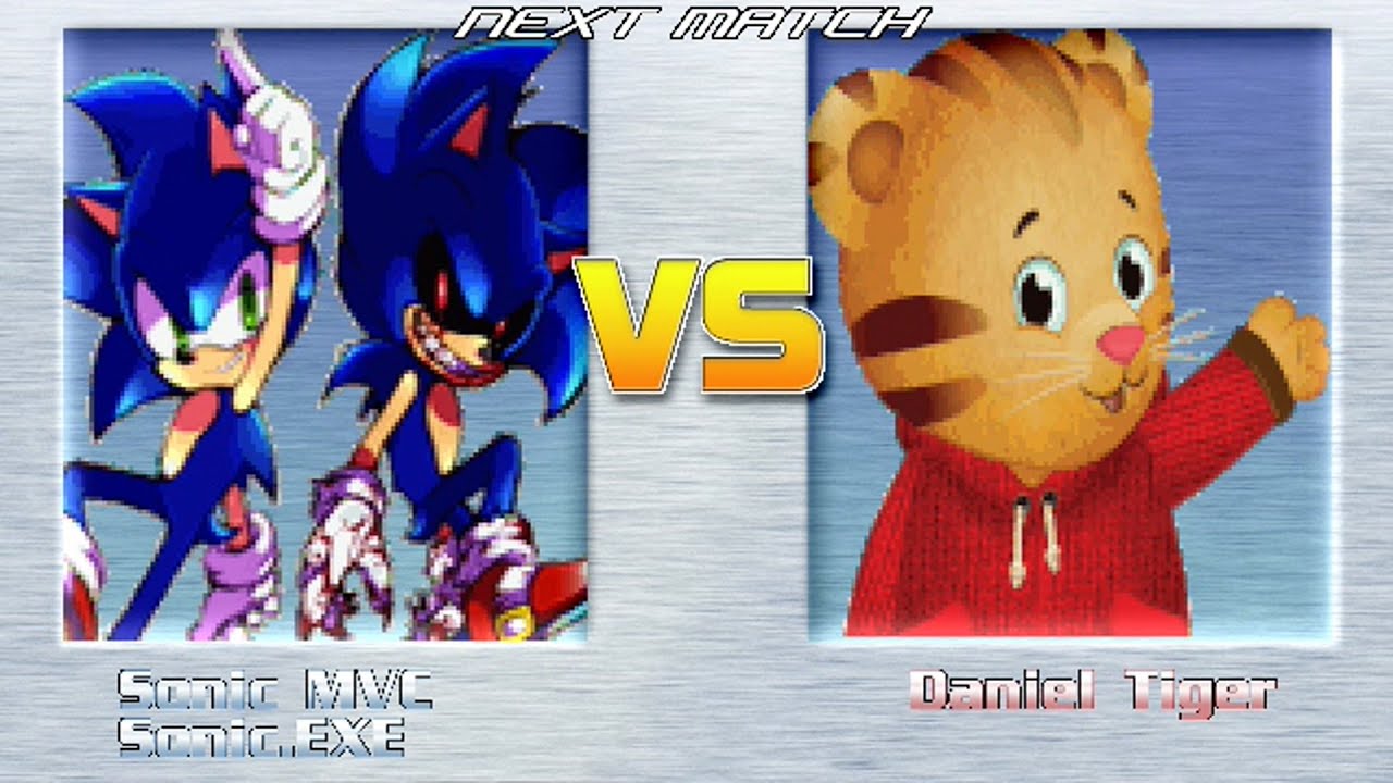 M.U.G.E.N BATTLES | Sonic/Sonic.EXE vs Daniel Tiger - YouTube