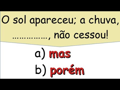 MAS ou PORÉM? - YouTube